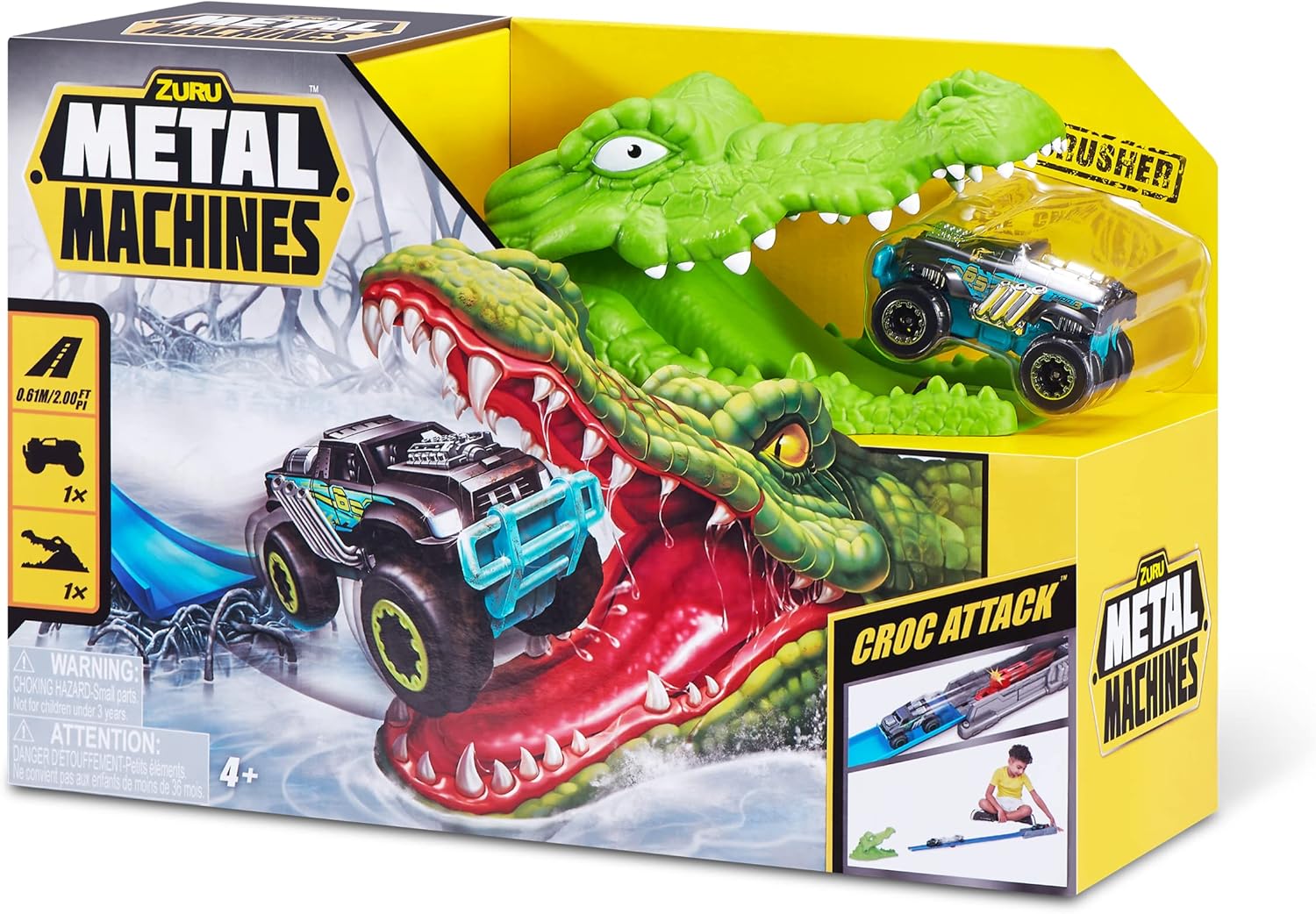 METAL MACHINES PISTA CROC ATTACK con Vehiculó | Metal machi