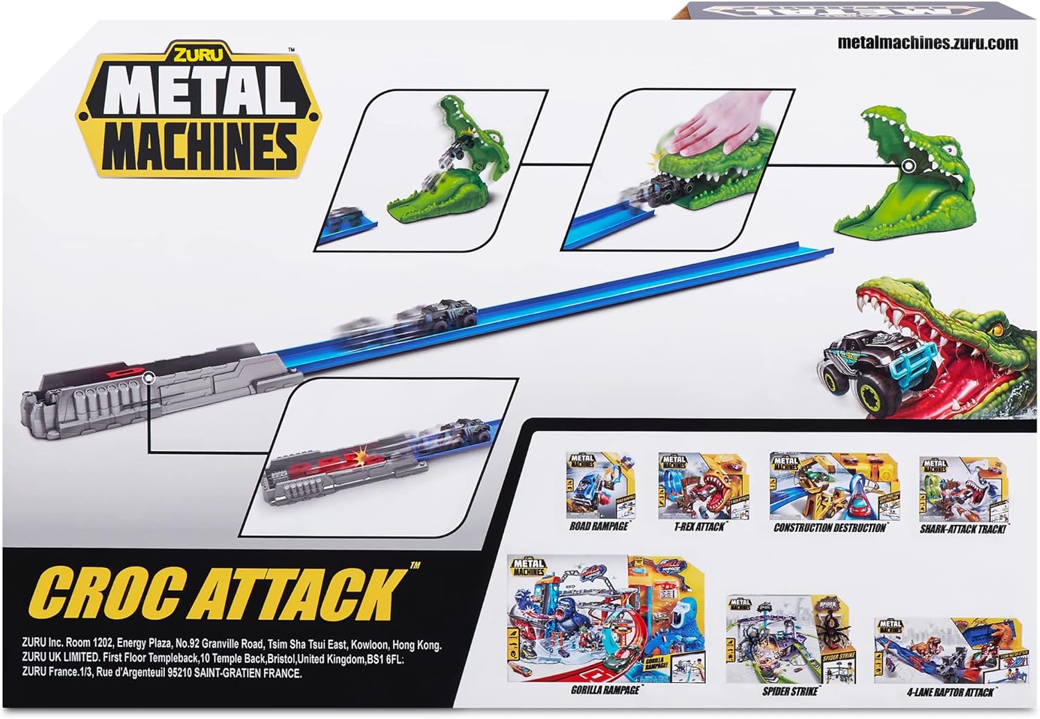 METAL MACHINES PISTA CROC ATTACK con Vehiculó | Metal machi